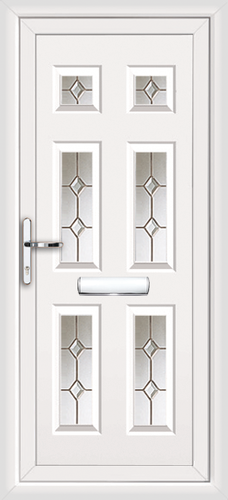 Harrow bevelled upvc front doors fitted