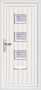 Supply only Irish oak Cambridge savona Upvc Front Door